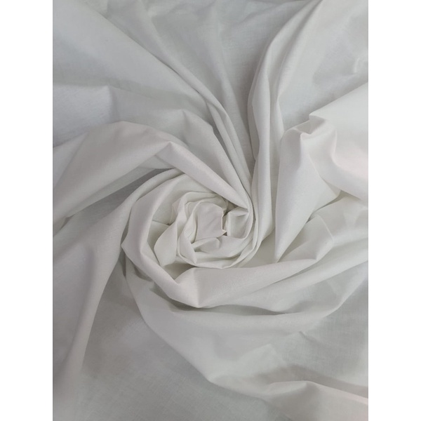 42” 100% cotton white cloth/ kain 100% cotton plain Putih/steam cloth ...