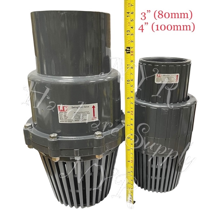 LD 3” & 4” Pvc Spring Foot Valve & Swing Foot Valve 80mm & 100mm Price ...