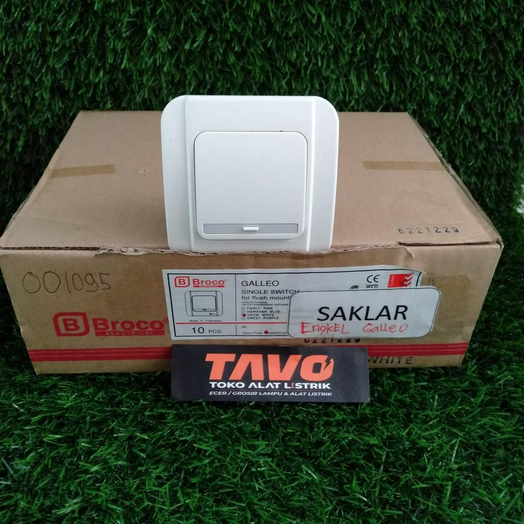 Broco Ankle Switch 1G Galleo G161-55S Single Switch 1gang 1 Way White ...