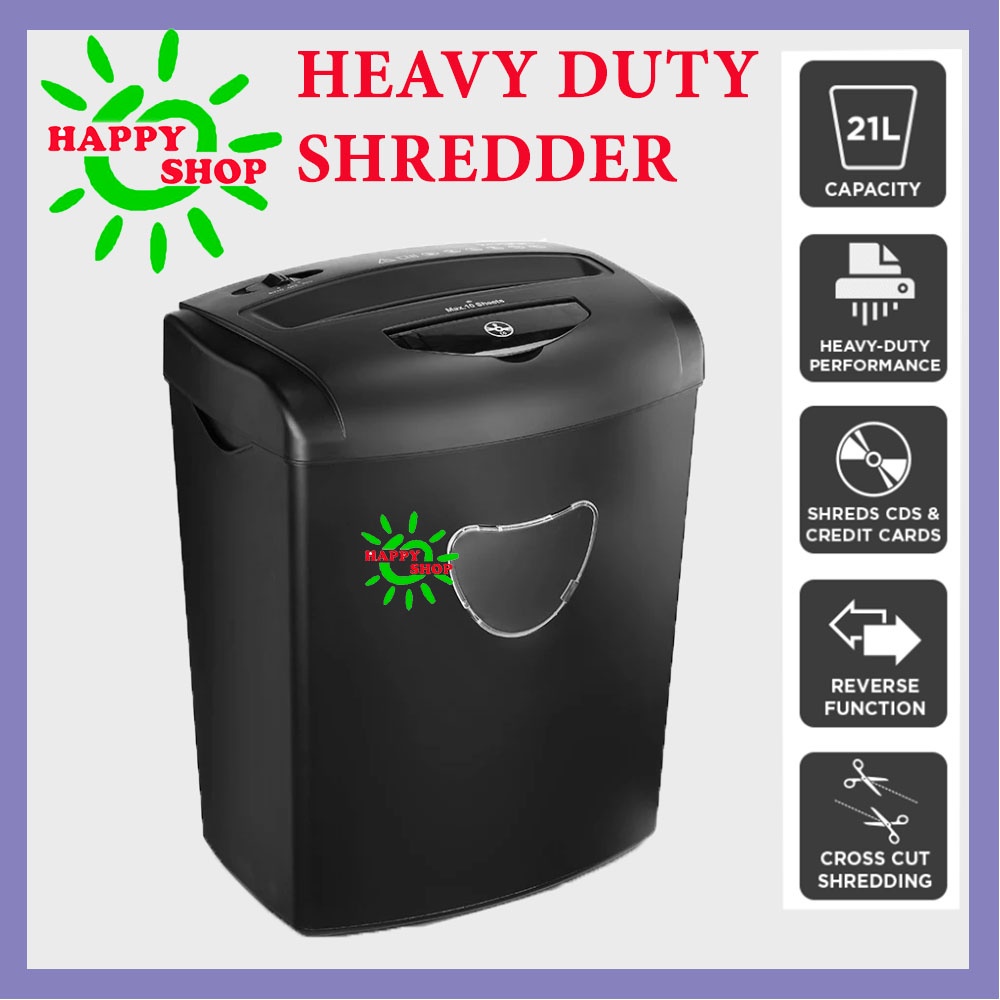Medium Duty Paper Shredder Machine (CD/ STAPLES ) Crosscut | Shopee ...