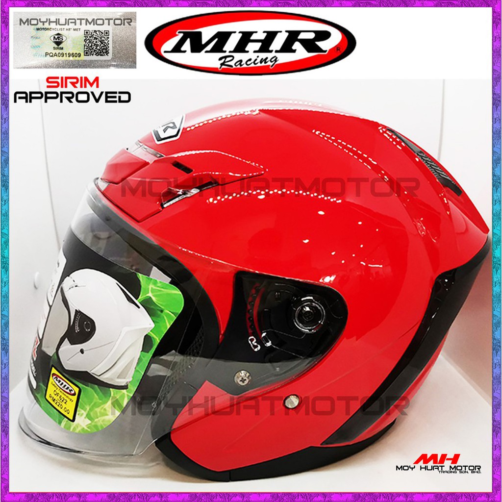MHR OF622 PLAIN MHR HELMETS / MHR HELMET WITH SIRIM / MHR OPEN FACE ...