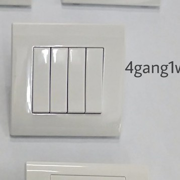 MIND 'SIRIM' Big Rocker Switches (White) 1gang, 2gang, 3gang 4gang ...