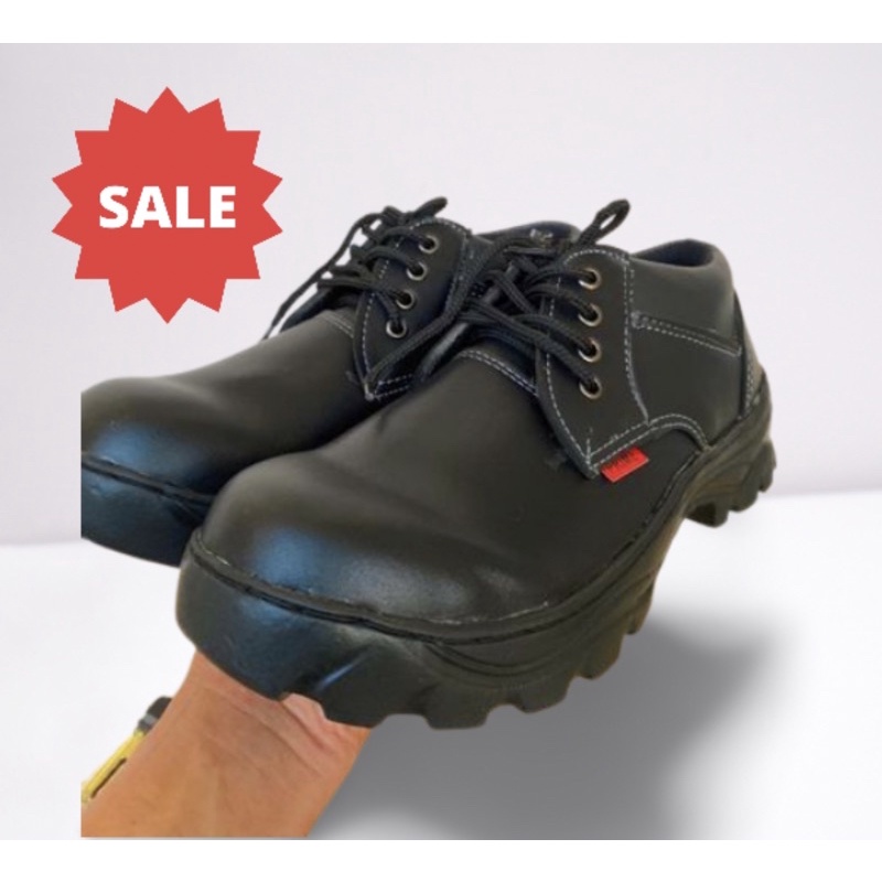 Safety Shoes Iron Toe Office Project Genuine Fine Leather | Shopee Malaysia