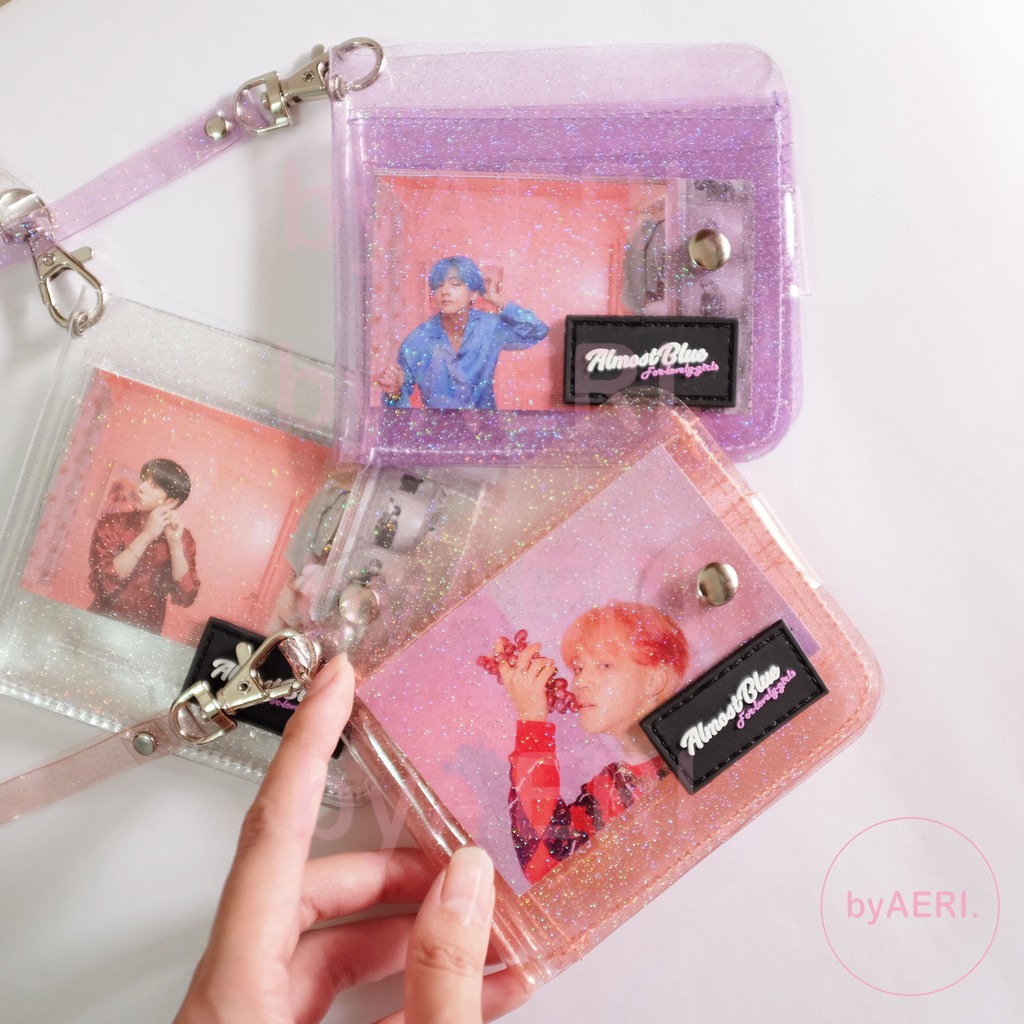 [READY Jkt] AlmostBlue Jelly Transparent Glitter Wallet (Almost Blue ...