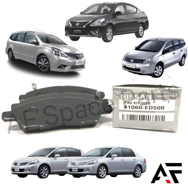 Original Nissan Brake Pad Nissan Livina Almera Latio Brake Brek Pad ...