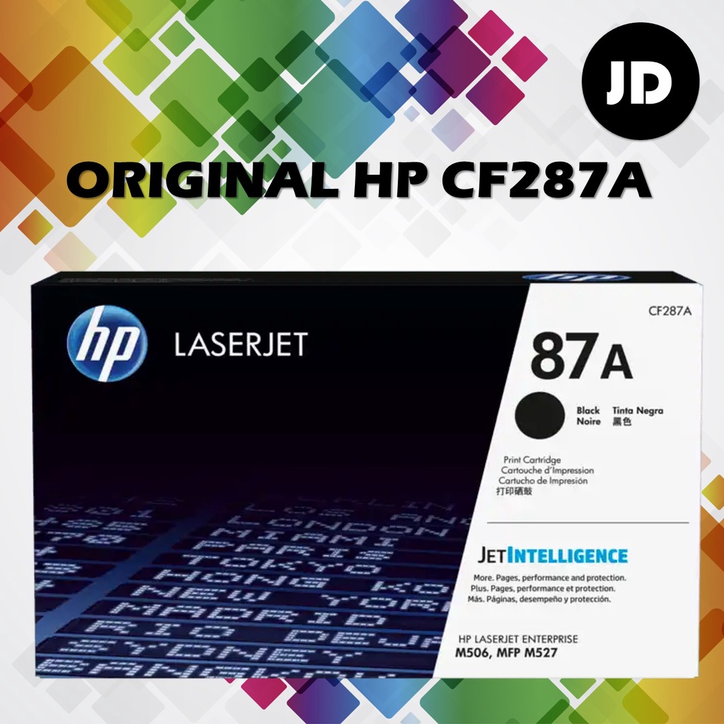 HP 87A / CF287A Black Original LaserJet Toner Cartridge | Shopee Malaysia