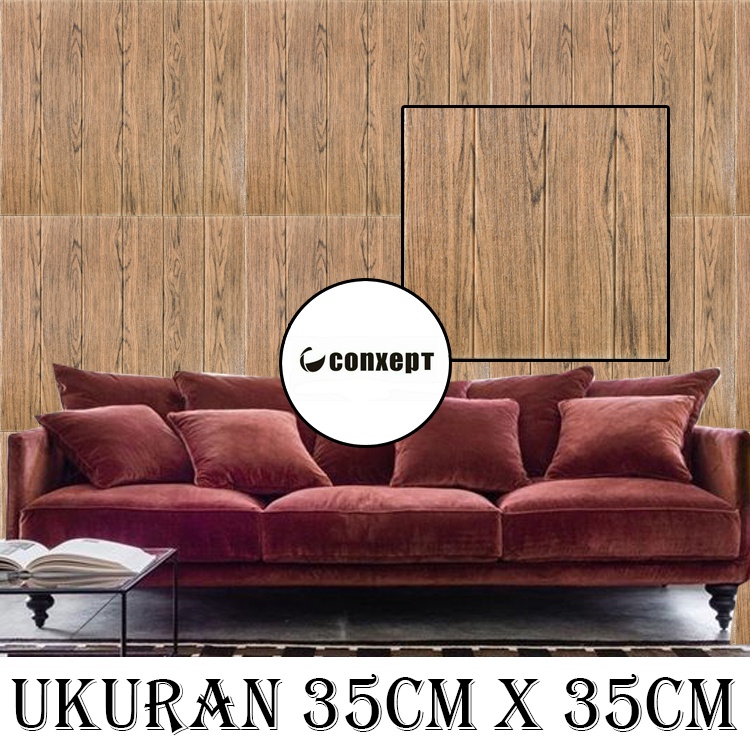 KAYU Cx Premium Old Wood Wall 3D Foam Wallpaper Wood Sticker Wallpaper ...