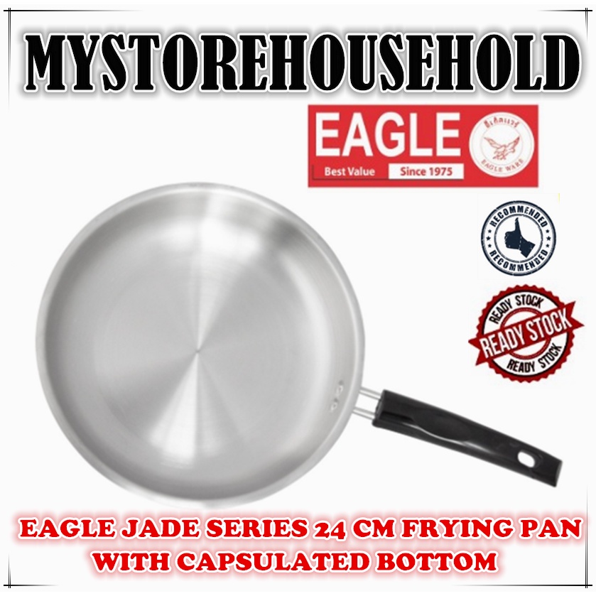 ( 100% Original ) Eagle Stainless Steel Frying Pan / Kitchen Pan- ( 24 ...