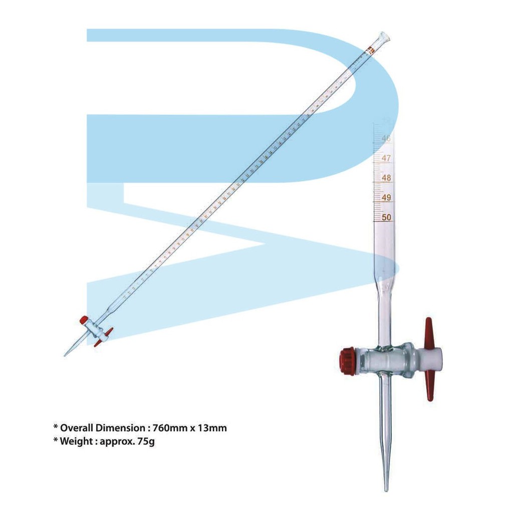 Burette | Buret 50ml, Glass, HmbG | Shopee Malaysia