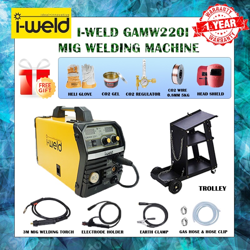 i-Weld GMAW220I MIG 3 in 1 WELDING MACHINE iWeld GMAW 220I | Shopee ...