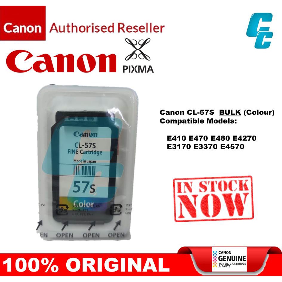 CANON PG-47 CL-57S COLOUR INK CARTRIDGE ***CL57S PG47 E400/E410/E460 ...