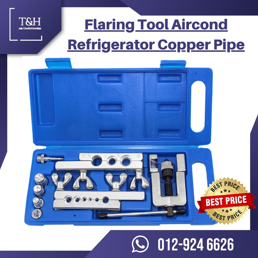 Flaring Tool Aircond Refrigerator Copper Pipe Tube Bender Flare Nut ...