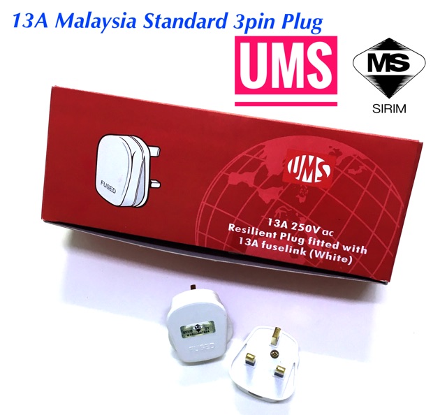 UMS 13a 3pin plug top | Shopee Malaysia
