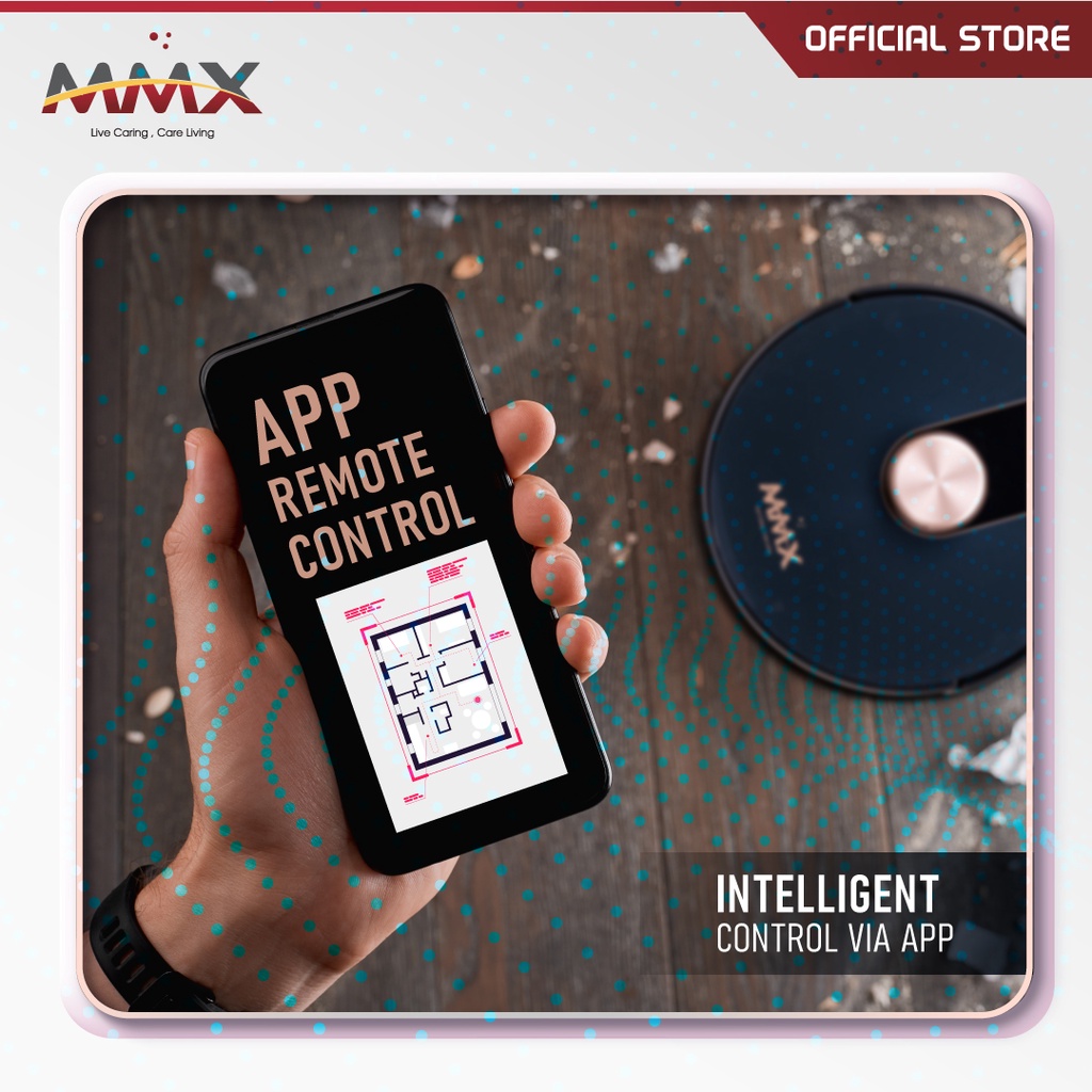 MMX Prime S7000 Navigasi Laser Basah & Kering Pintar APP Kawalan Suara ...