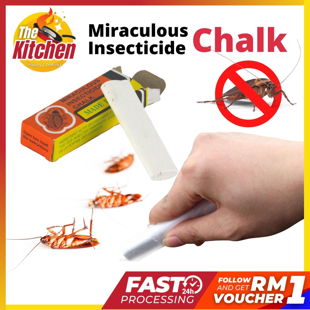 1PCS Cockroach Chalk Pen Miraculous Insecticide Pest Control Killer ...