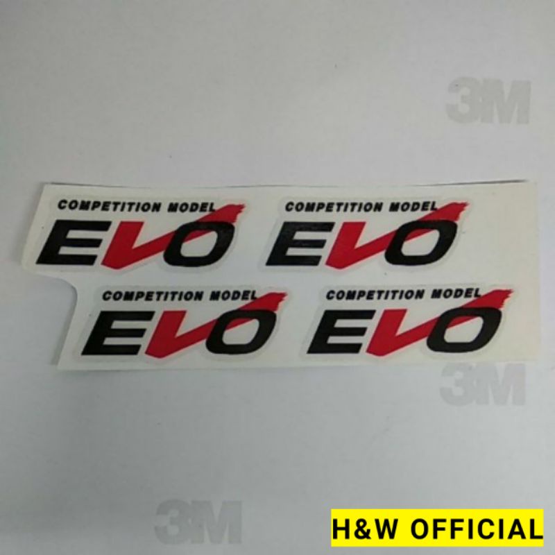 Rim Sticker EVO Competition Model Original Design (Set) | Shopee Malaysia