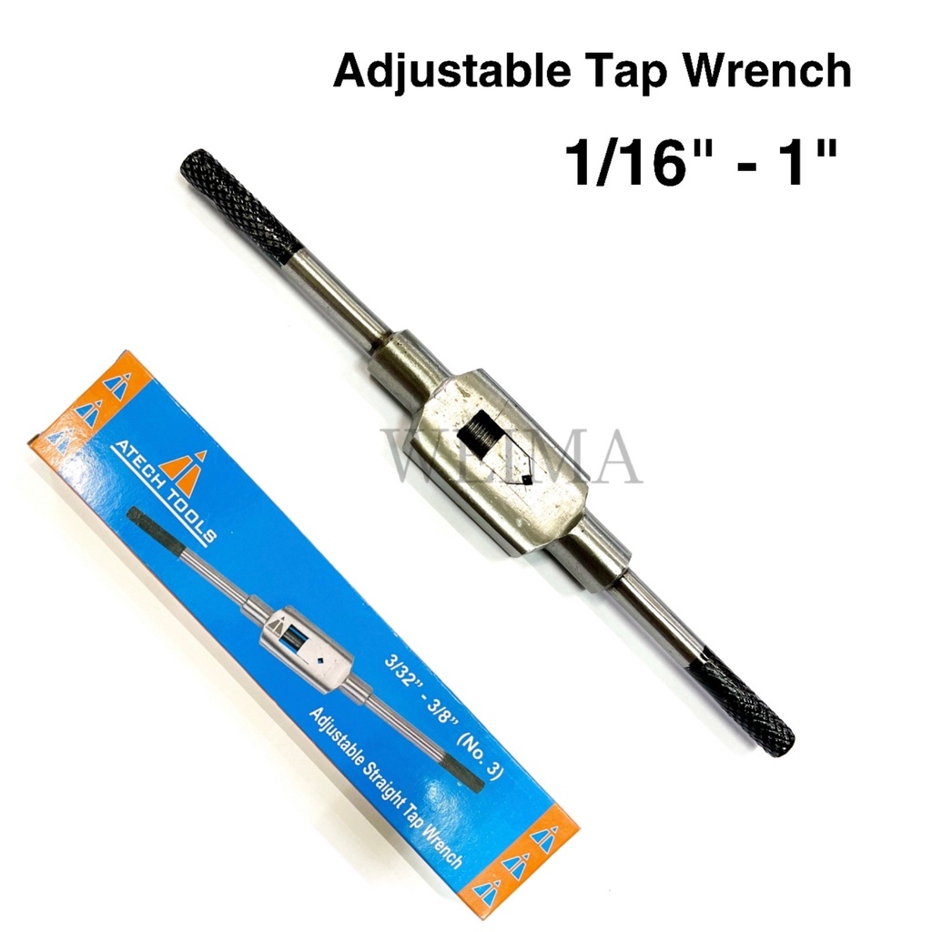 [READY STOCK] ATECH TOOLS ADJUSTABLE STRAIGHT TAP WRENCH 1/4", 3/8', 1/ ...