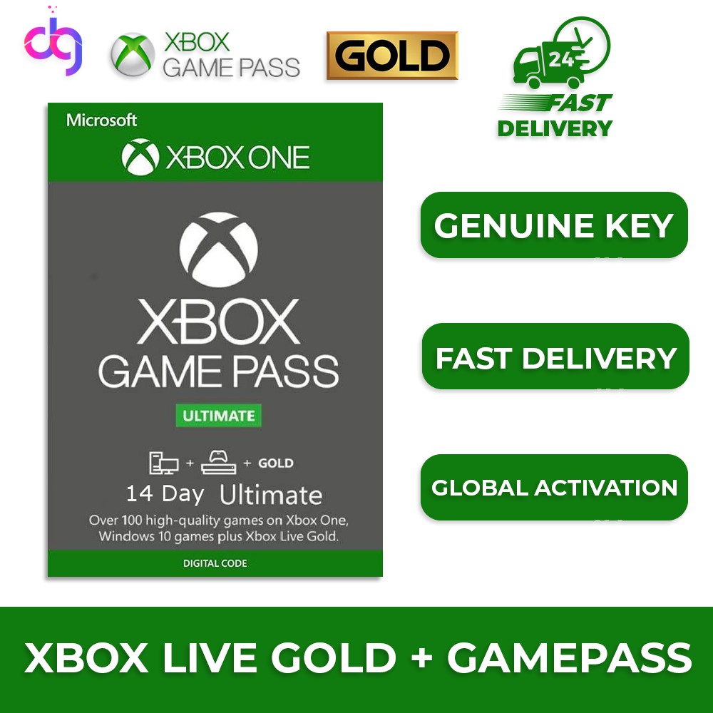 Xbox Game Pass Ultimate Live Gold 14 Days Membership Trial XPGU 14 Code ...