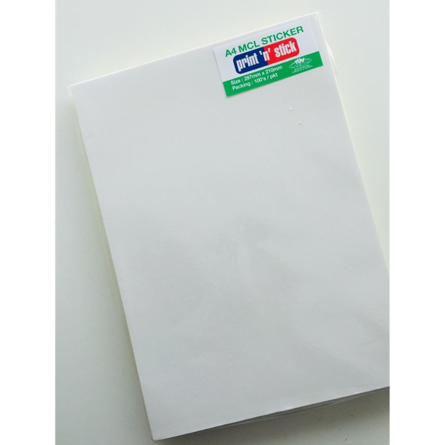 （Gross）A4 MCL White Sticker Self-Adhesive Label Sticker （10sheets ...