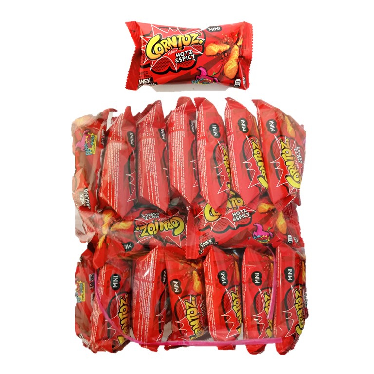 Halal 15g x 30pcs Mini Corntoz Snacks BBQ / Hot & Spicy / Chilli Cheez ...