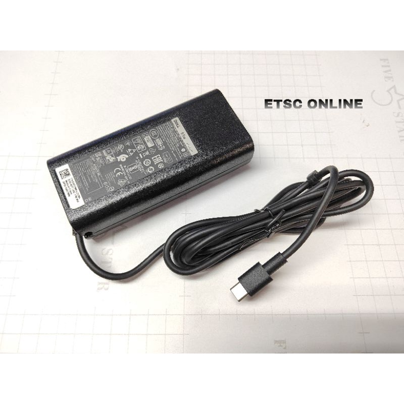 Charger Adapter Dell 65W Type-C AC Adapter Power Supply Laptop Charger ...