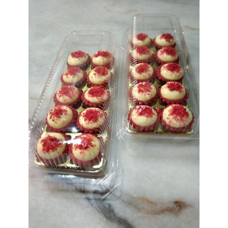 BEKAS PLASTIK/KOTAK CHEESE TART BOX(11pcs)/plastik tray kek (8pcs ...
