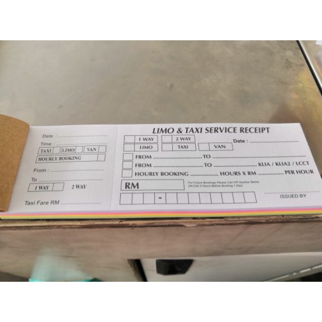 [30 PIECES] [30 KEPING] Taxi Receipt LIMO | Shopee Malaysia