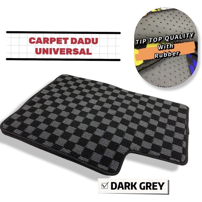 💥2022💥 Checkmate Dadu Karpet / RALLIART / Dice Carpet Car Mat Universal ...