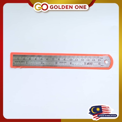 Astar 15cm / 30cm / 50cm / 60cm Metal Steel Ruler / Thickness Ruler (Price For 1 Pcs) | Shopee ...