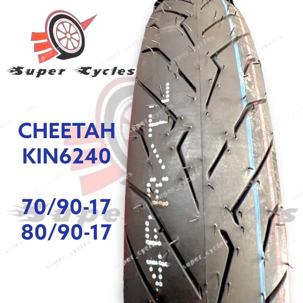 TAYAR CHEETAH KING KIN6240 TUBELESS 80/90-17, 70/90-17 TYRE PATTERN ...