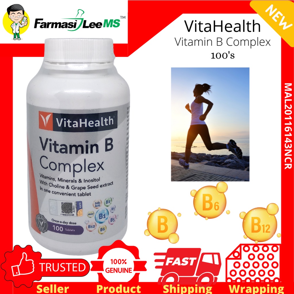 Vitahealth Vitamin B Complex 100's (Exp 04/2026) | Shopee Malaysia
