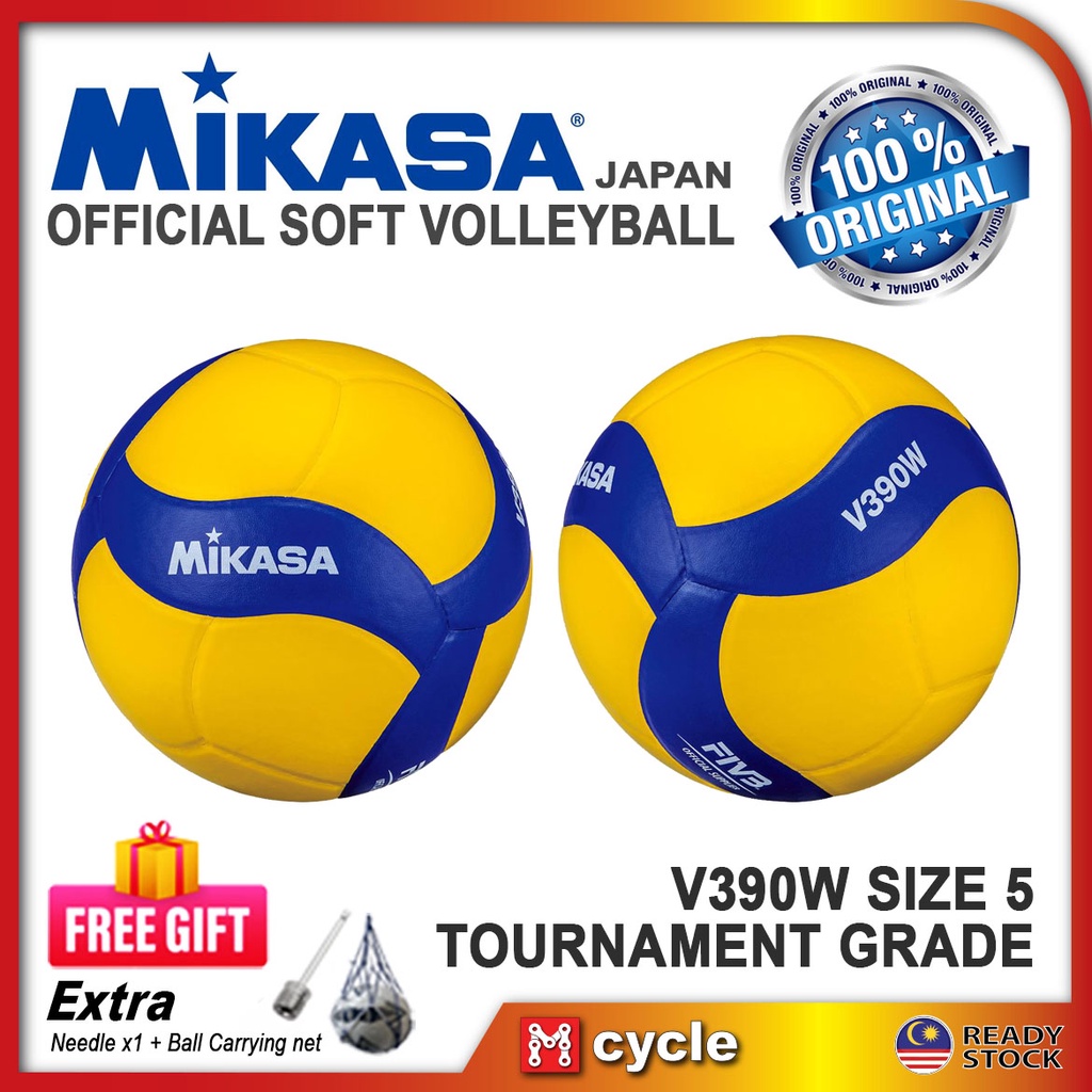 [100% Original] Mikasa Volleyball MVA 390w 330w 300w 200w Size 5 Volley ...