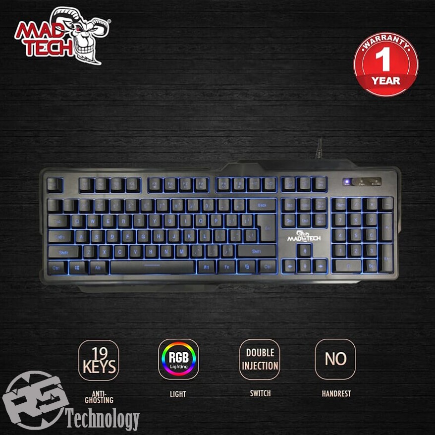 MADTECH K510 BACKLIT GAMING KEYBOARD | Shopee Malaysia