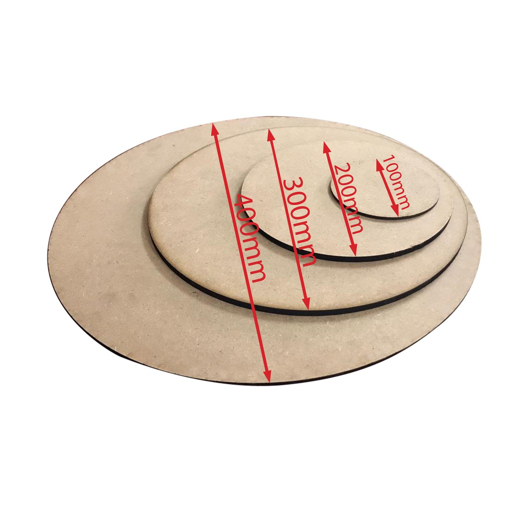 MDF round diameter 100mm ~ 300mm & custom | Shopee Malaysia
