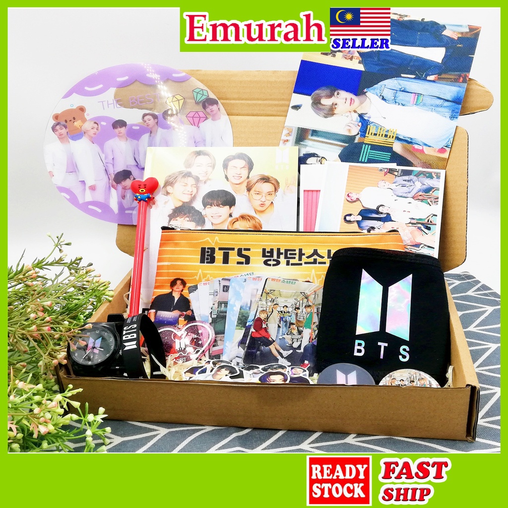 getah rambut BTS PRESENT GIFT BOX Birthday Hadiah Kawan | Shopee Malaysia