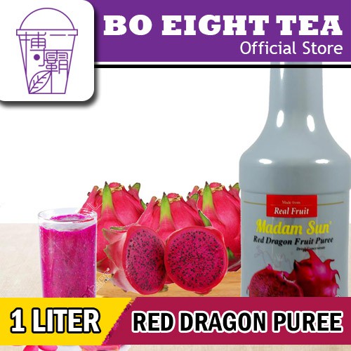 MADAM SUN RED DRAGON FRUIT PUREE 1 LITRE 火龙果糖浆 | Shopee Malaysia