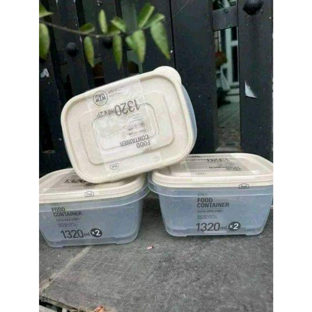 Lock lock plastic box 1320ml (set of 2 boxes) | Shopee Malaysia