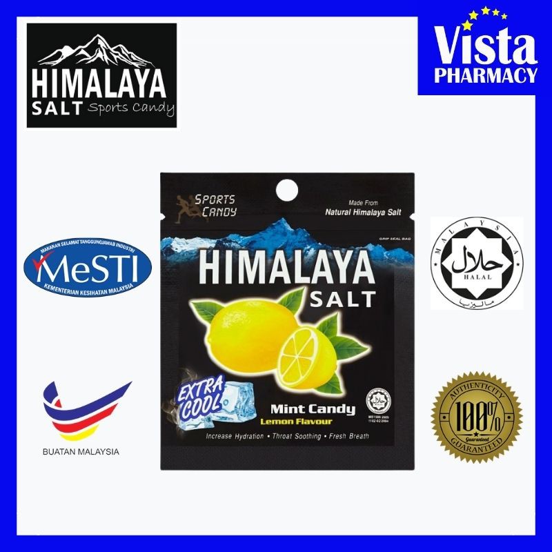 Himalaya Salt Sports Candy 15g 6's Lemon Flavour Extra Cool/Ginger [Exp ...
