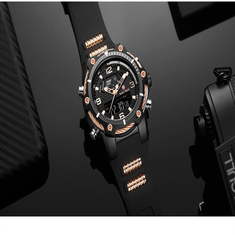 KADEMAN double display men's electronic watch quartz watch Jam tangan ...