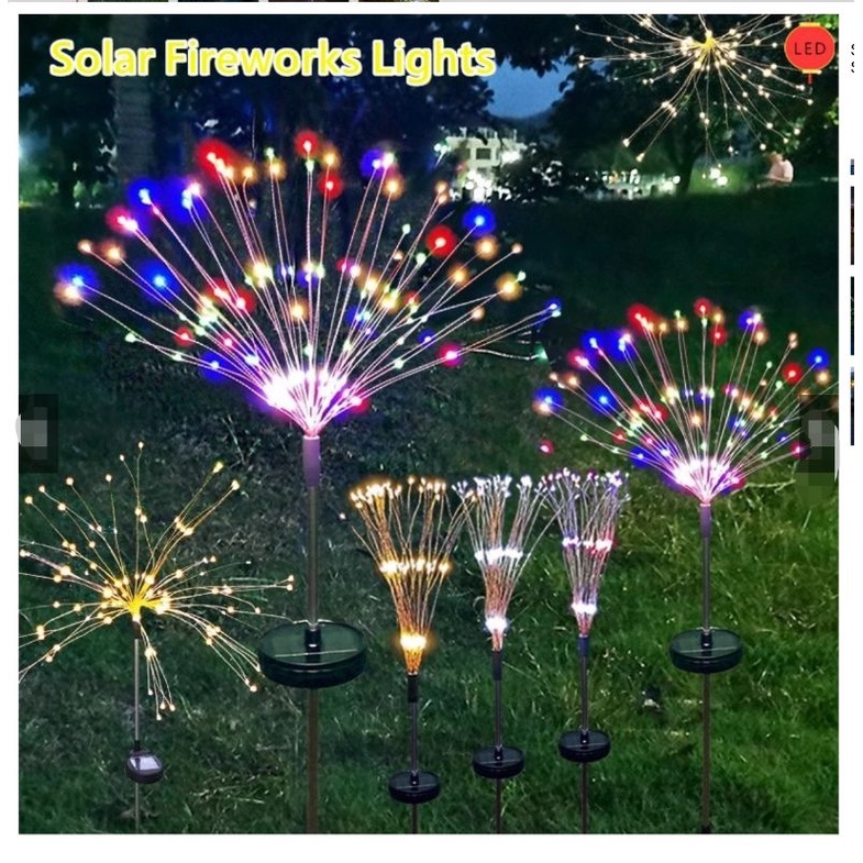 Lampu Hiasan Bunga Api Kuasa Solar Fireworks 150 & 90 LED | Shopee Malaysia