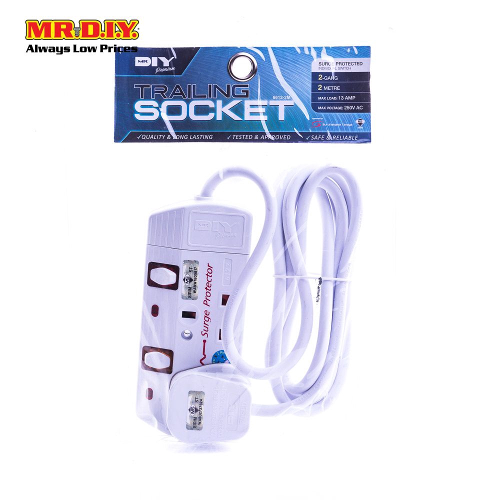 Mr DIY Premium Trailing Socket (2-Way) | Shopee Malaysia