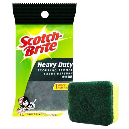 3M Scotch-Brite Heavy Duty Scouring Sponge / Sabut Berspan / 擦洗海绵 ...