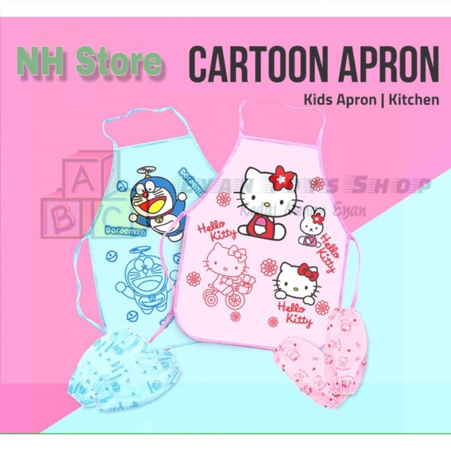 Hello Kitty / Doremon Cute Apron