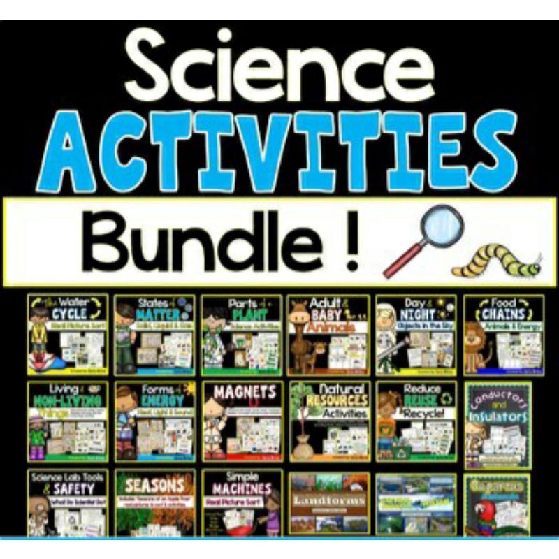 Science Real Picture Sorts and Activities BUNDLE Kindergarten to ...