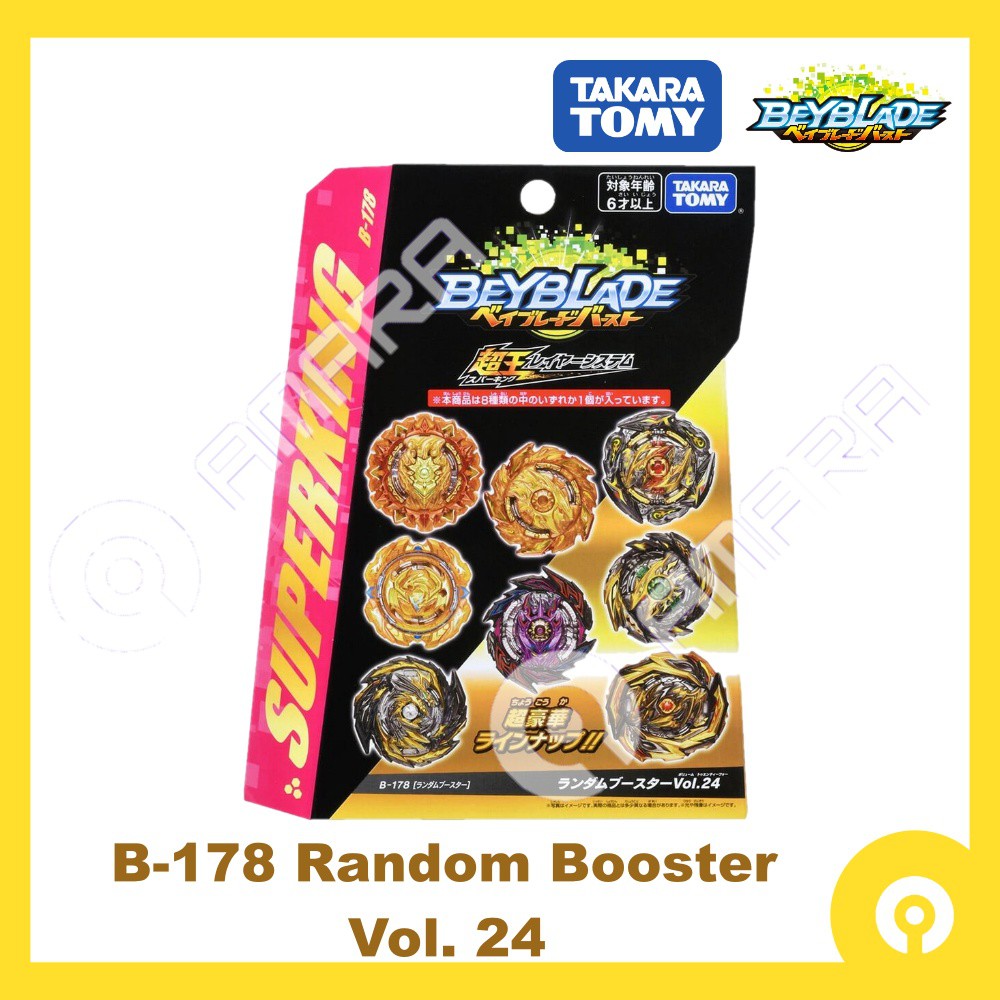 Takara Tomy Beyblade B-178 Random Booster Vol. 24 Random Set Superking ...