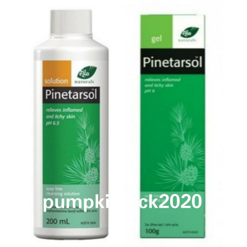 Ego Pinetarsol Cleansing Solution 200ml / EGO PINETARSOL Gel 100g ...