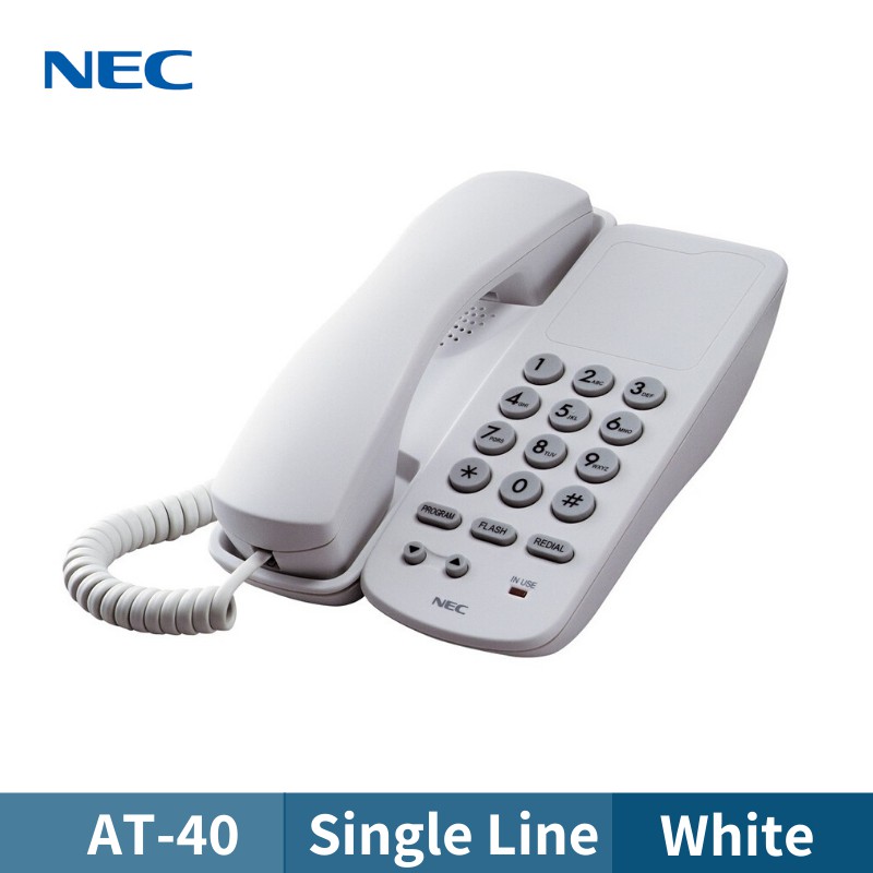 NEC AT-40tel Single Line Telephone White Color | Shopee Malaysia