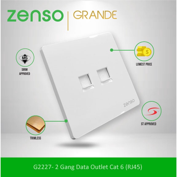 Zenso switch - Grande Series Switches & Socket Grande White Tel Astro ...