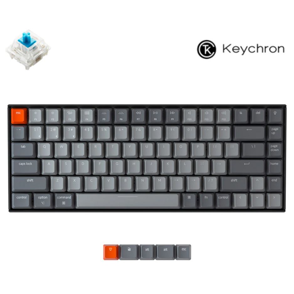 Keychron K2 Wireless Mechanical Keyboard (Version 2) - White Backlight ...