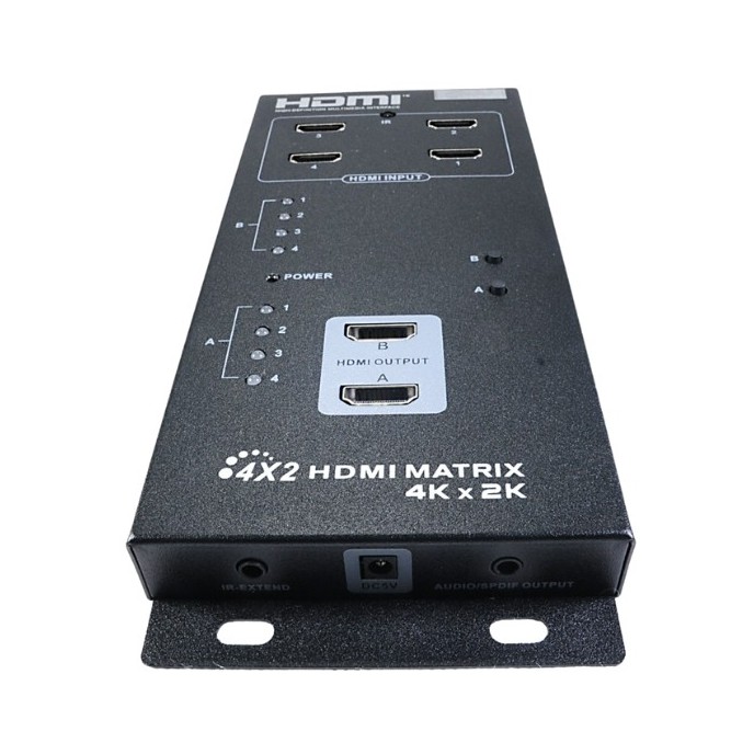 KAMEHA HDMI MATRIX 4 IN TO 2 OUT PORT SUPPORT 4K SWITCH (KA083) | Shopee Malaysia